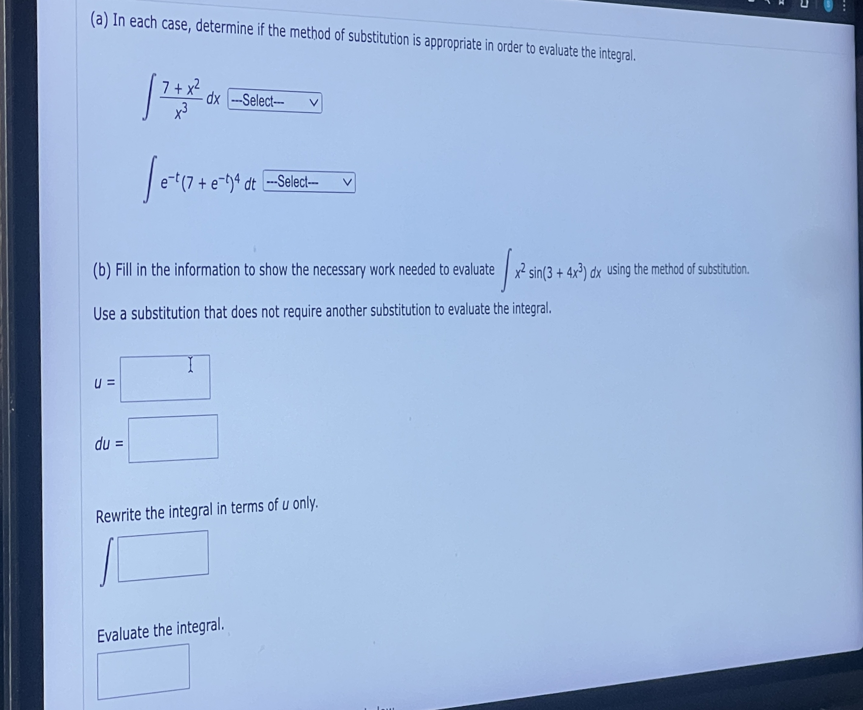 Solved (a) ﻿In each case, determine if the method of | Chegg.com