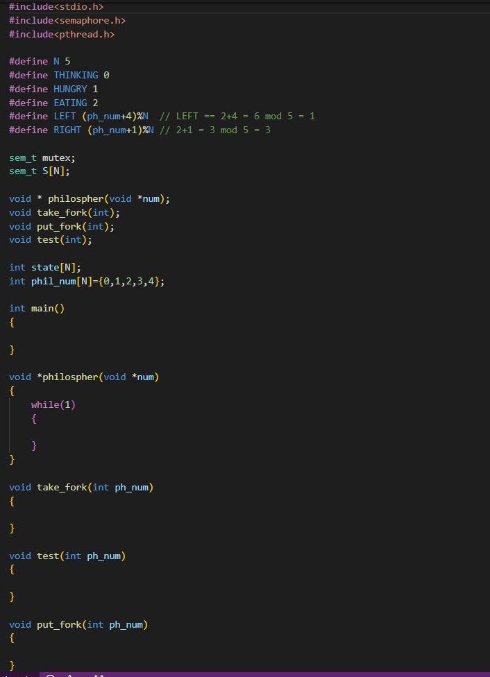 Solved DINING PHILOSOPHERSThe ProblemThe problem is to | Chegg.com