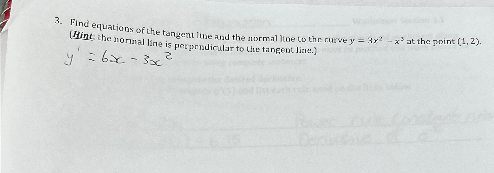 Solved Find equations of the tangent line and the normal | Chegg.com