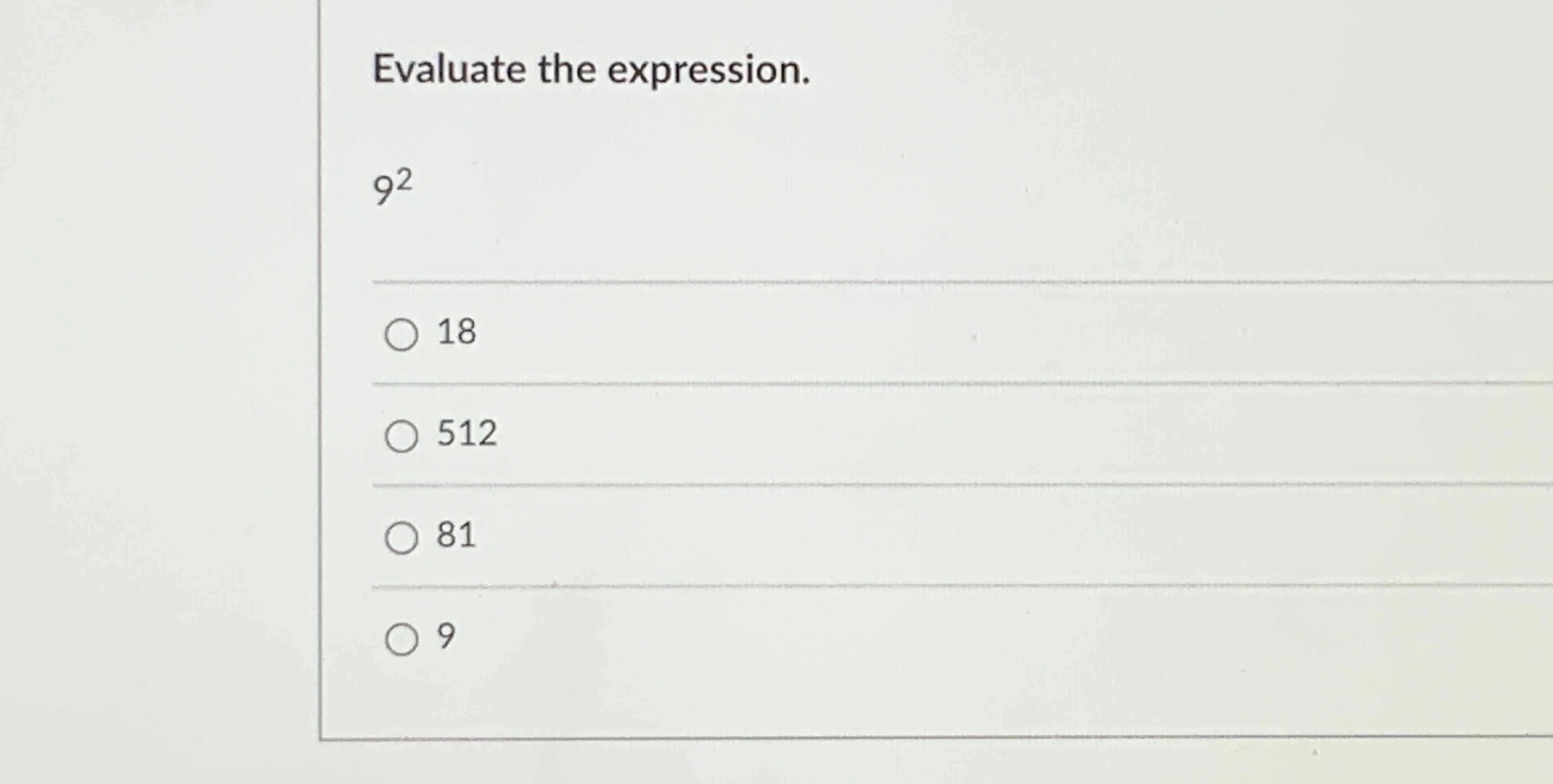 Solved Evaluate the expression.9218512819 | Chegg.com