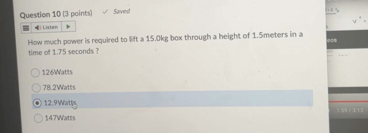 Solved Question 10 (3 points)SavedHow much power is | Chegg.com Solved Question 10 (3 points)SavedHow much power is | Chegg.com