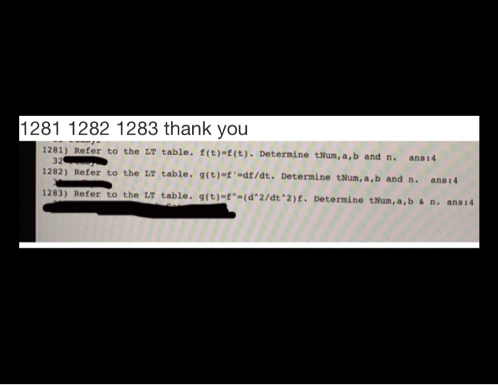 1281 1282 1283 thank you 1281) Refer to the LT table. | Chegg.com