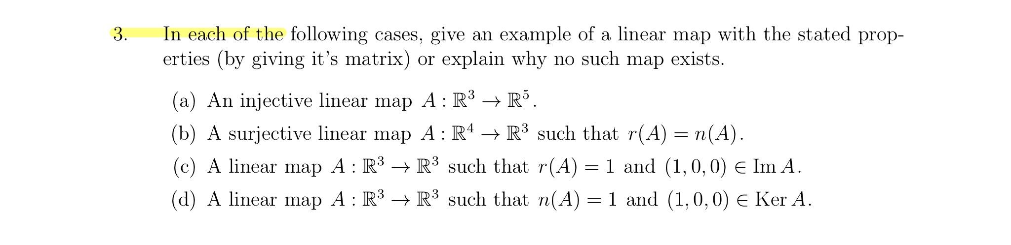 Solved In each of the following cases, give an example of a | Chegg.com