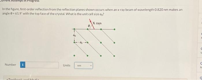 Solved In the figure, first-order reflection from the | Chegg.com
