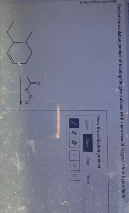 Predict the oxidation product of treating thé given | Chegg.com