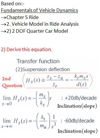 Solved Based on:- Fundamentals of Vehicle Dynamics Chapter | Chegg.com