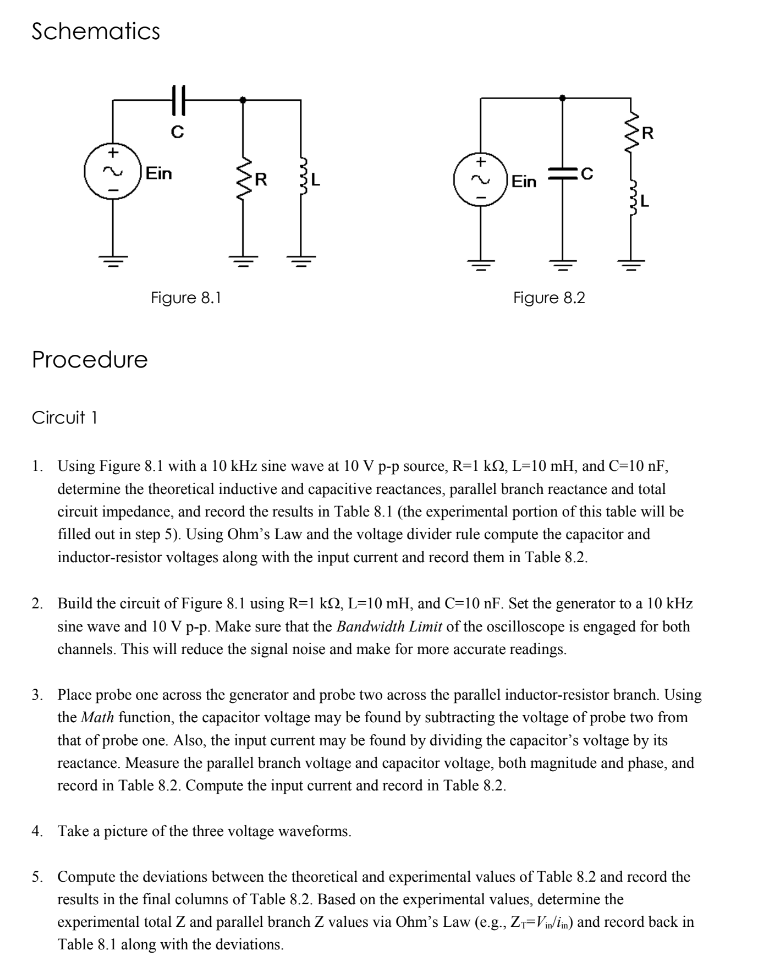 Solved Series-Parallel R, L, C Circuits Objective This | Chegg.com Solved Series-Parallel R, L, C Circuits Objective This | Chegg.com