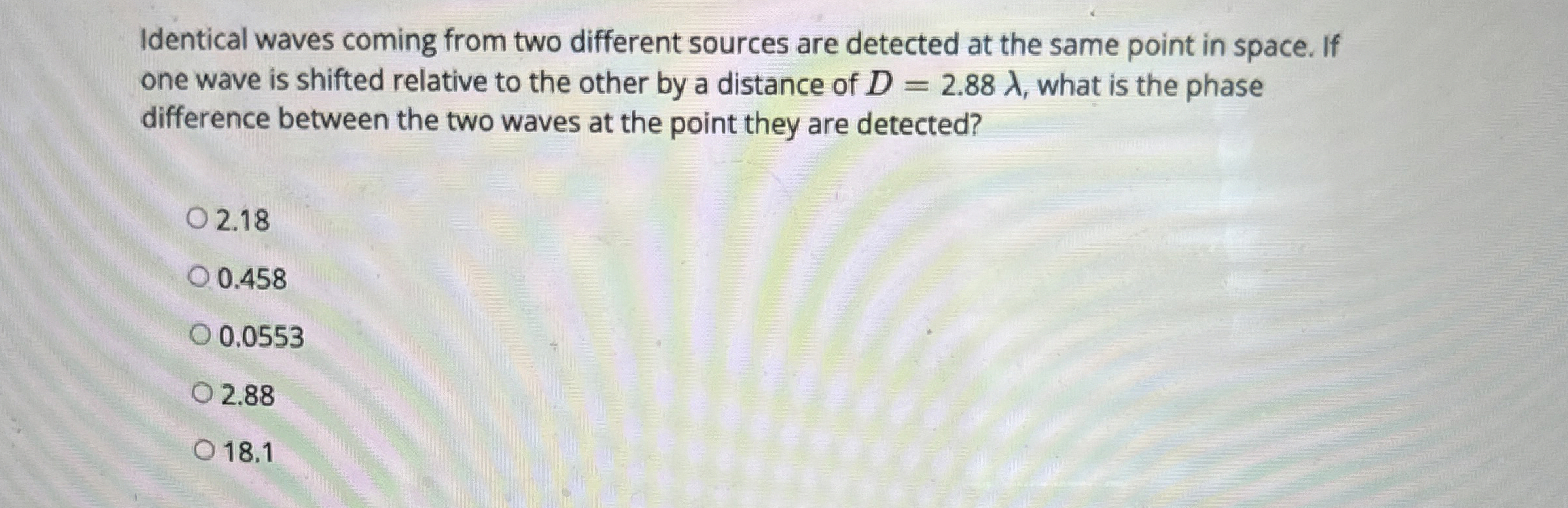 Solved Identical waves coming from two different sources are | Chegg.com