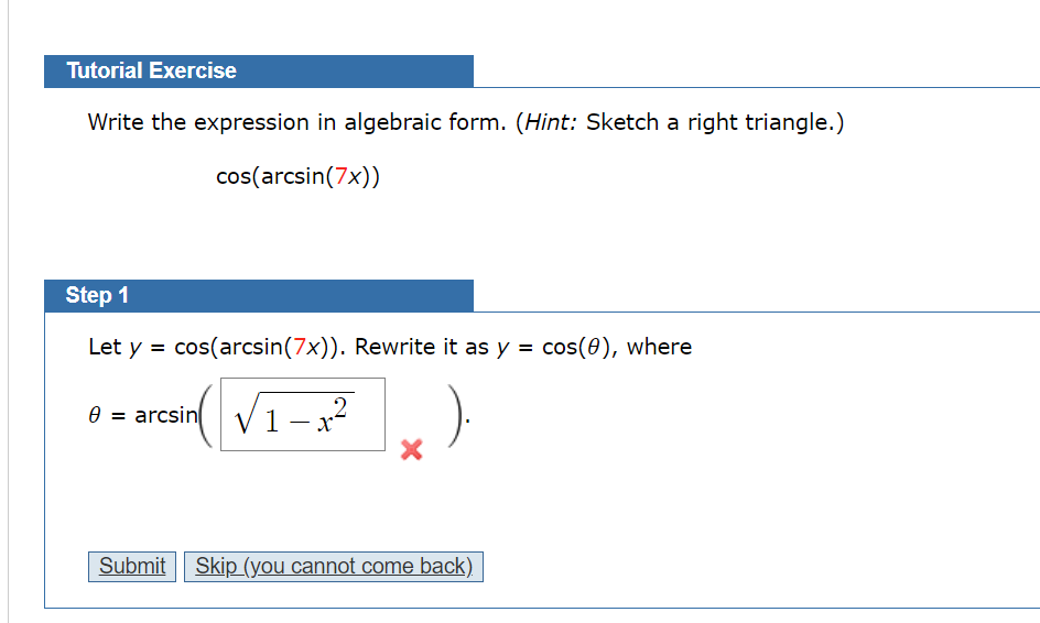 Solved Tutorial ExerciseWrite the expression in algebraic | Chegg.com
