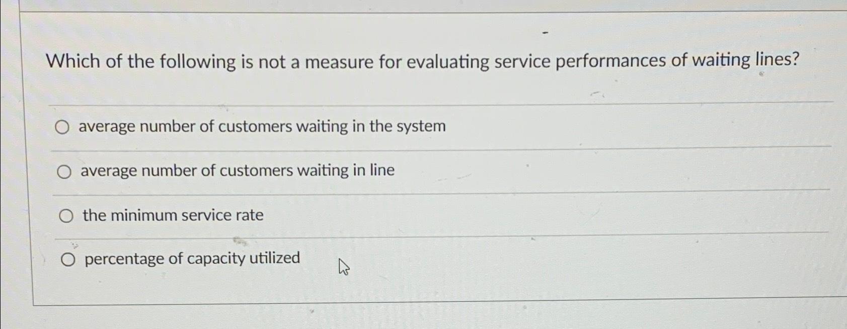 Solved Which of the following is not a measure for | Chegg.com