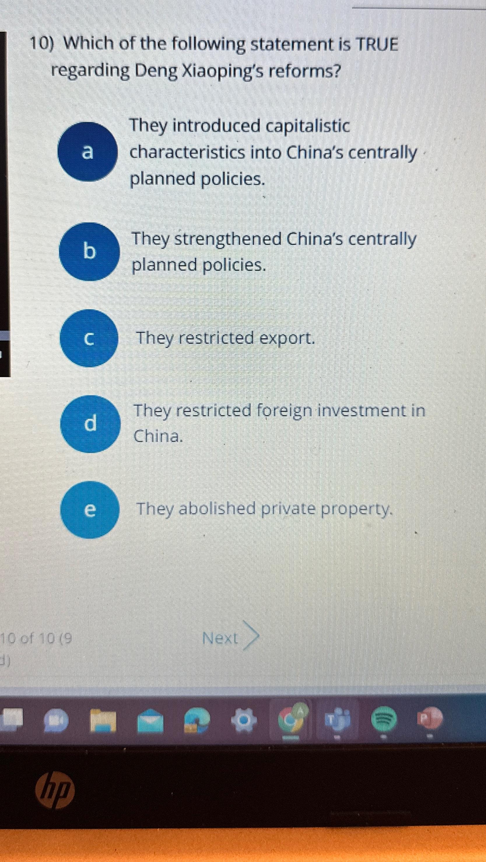 Solved Which of the following statement is TRUE regarding | Chegg.com