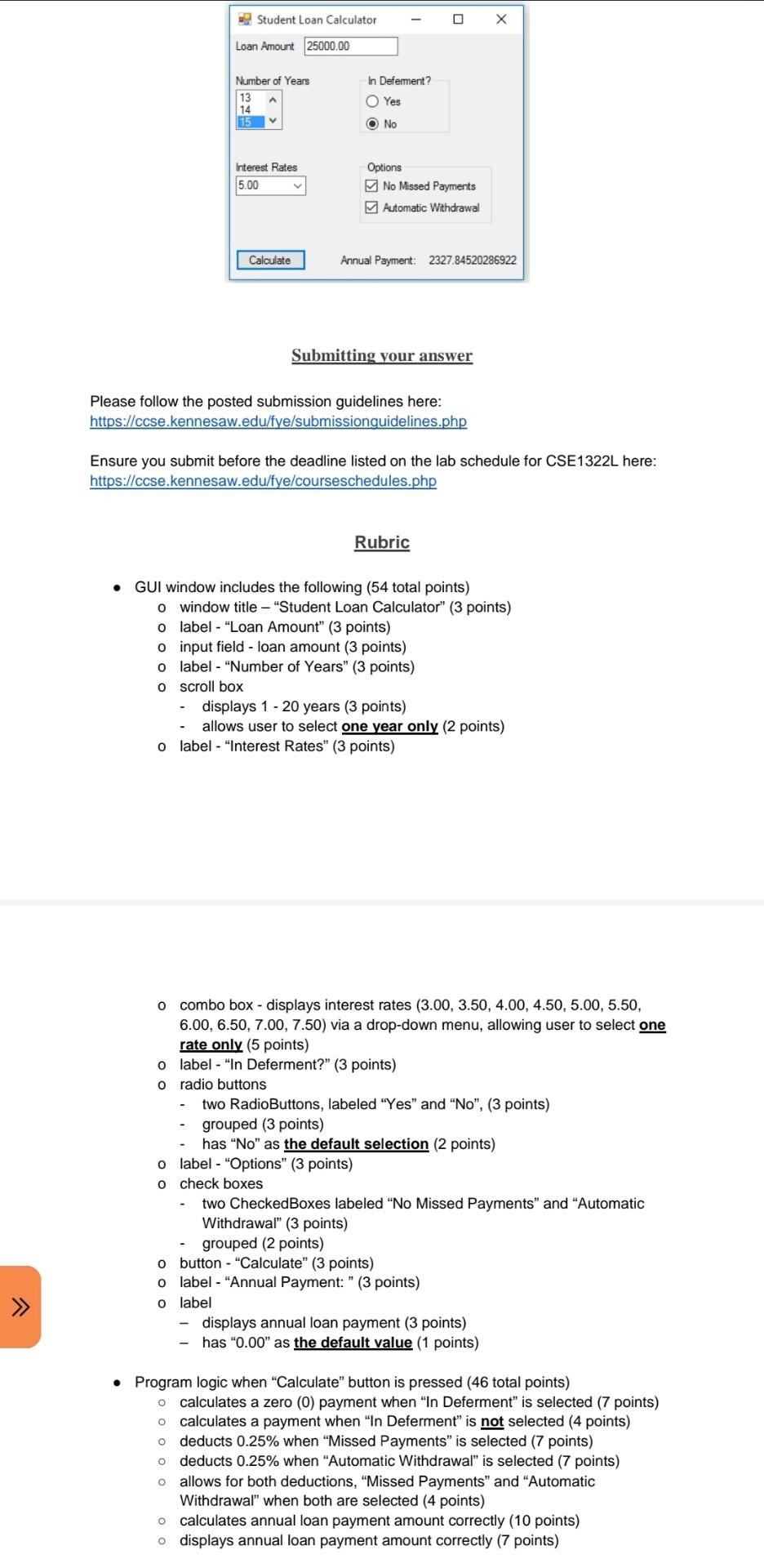 Solved CSE1322L Assignment 7 Background Topics GUI | Chegg.com
