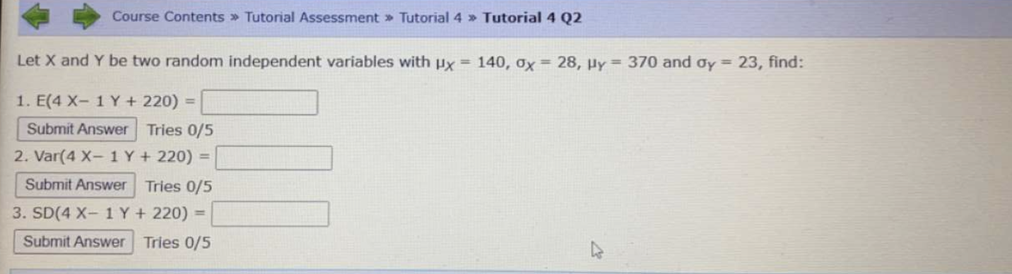 Solved Course Contents >> Tutorial Assessment >> Tutorial 4 | Chegg.com