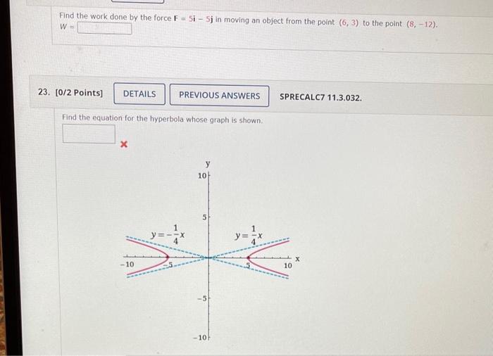 Solved Find the work done by the force F=5i−5j in moving an | Chegg.com