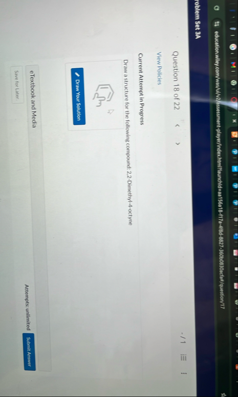 Solved roblem Set 3AQuestion 18 ﻿of 22View PoliciesCurrent | Chegg.com