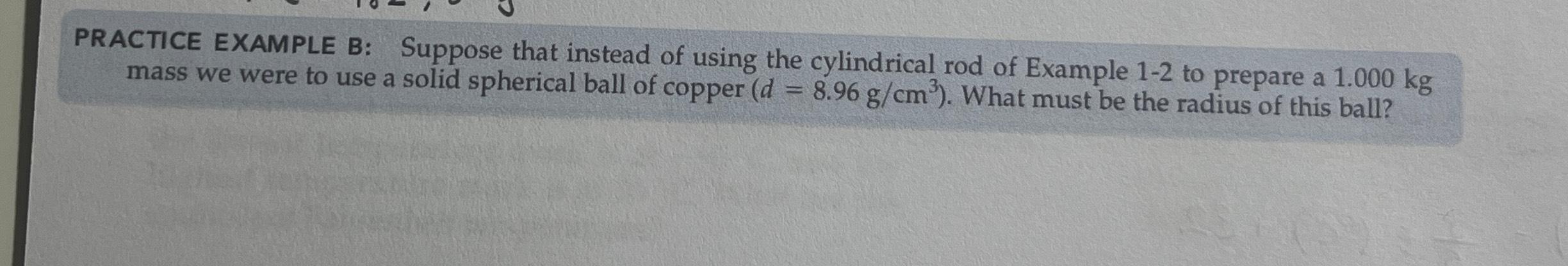 Solved PRACTICE EXAMPLE B: Suppose that instead of using the | Chegg.com
