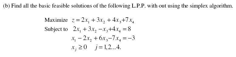 Solved Find all the basic feasible solutions of the | Chegg.com