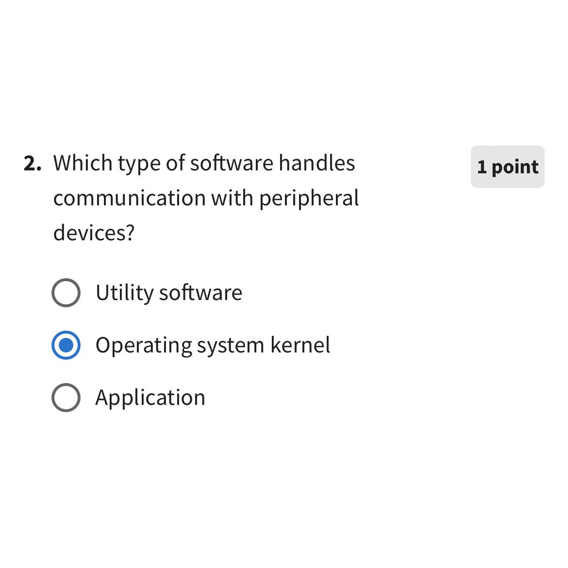 Solved Which type of software handles communication with | Chegg.com