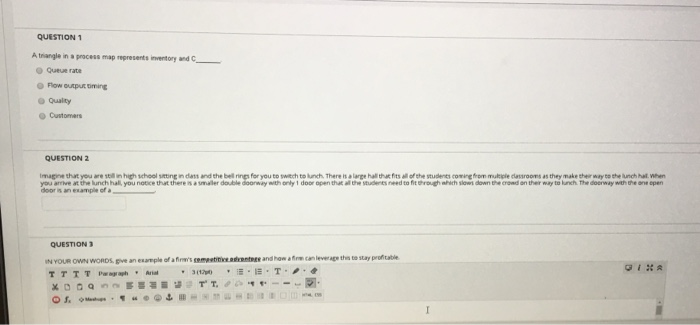 Solved QUESTION 1 A triangle in a process map represents | Chegg.com
