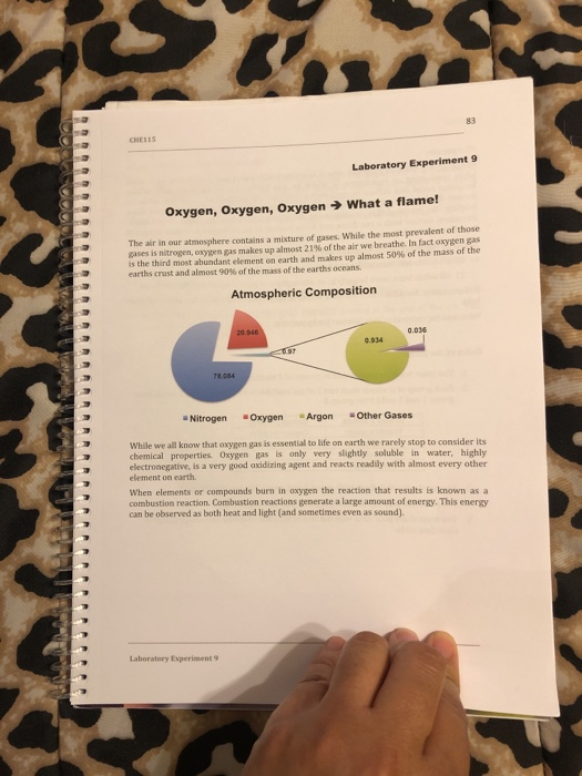Solved Laboratory Experiment 9 Oxygen, Oxygen, Oxygen → What | Chegg.com