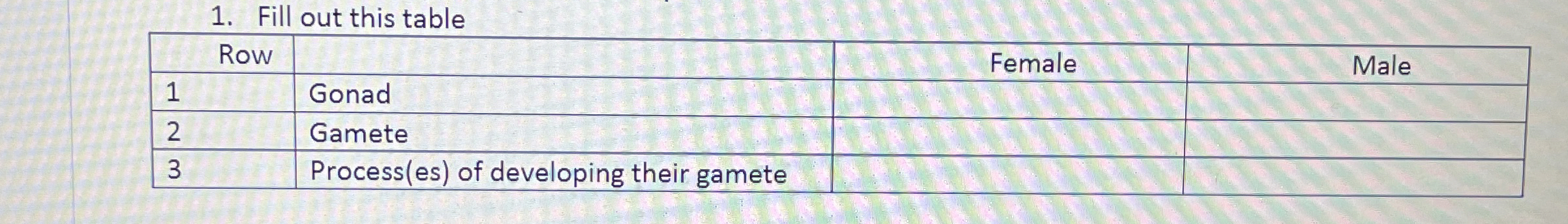 Solved Fill out this | Chegg.com