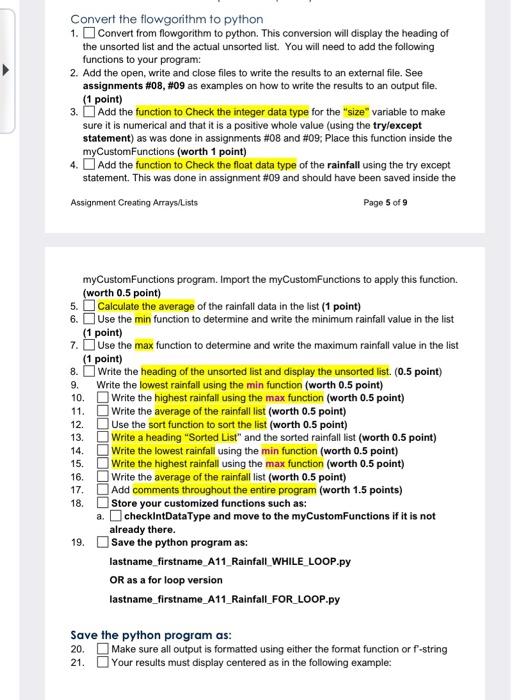 Solved Convert the flowgorithm to python 1. Convert from | Chegg.com