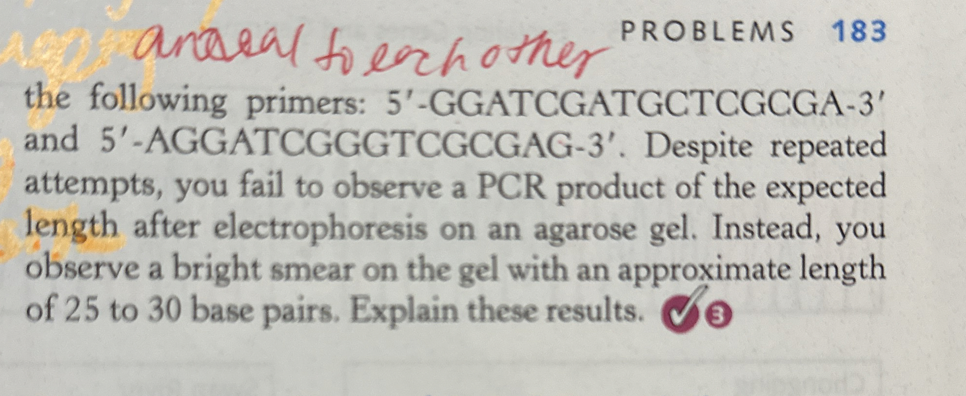 Solved PROBLEMS183the following primers: | Chegg.com