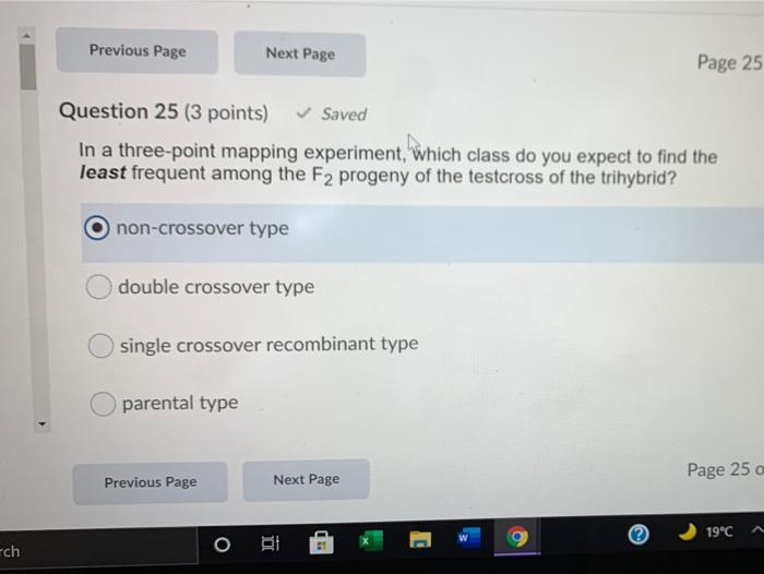 Solved Previous Page Next Page Page 25 Question 25 (3 | Chegg.com