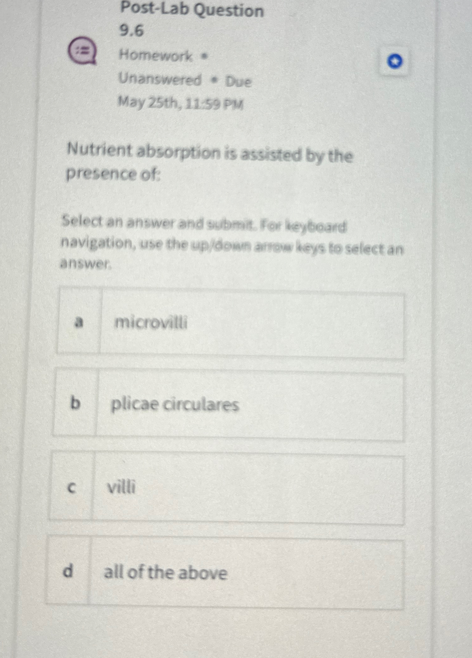 Solved Post-Lab Question9.6Homework -Unanswered * ﻿DueMay | Chegg.com