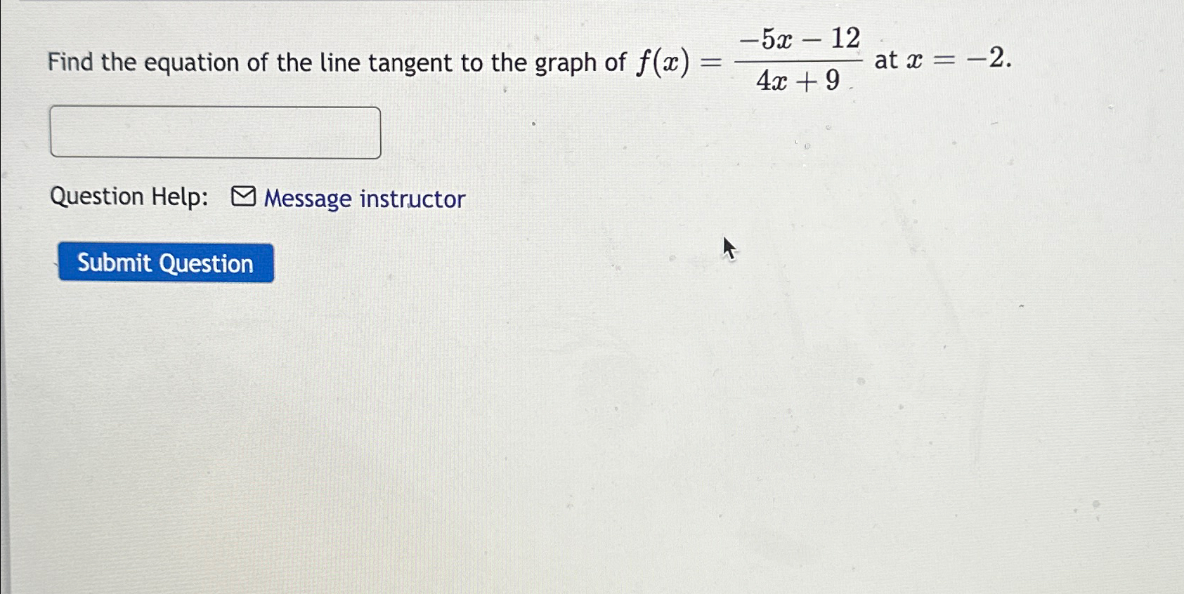 Solved Find the equation of the line tangent to the graph of | Chegg.com