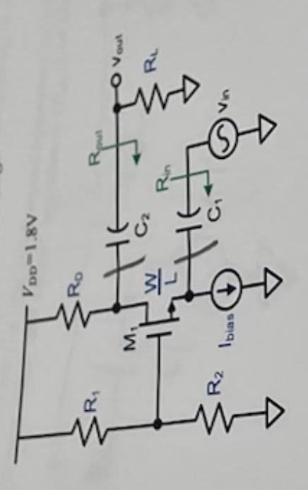 Solved the figure below shows a common gate amplifier that | Chegg.com
