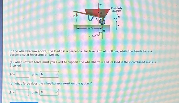 Solved F = F₁ units N F = 1₁=7μ lo=fol units N (b) What | Chegg.com