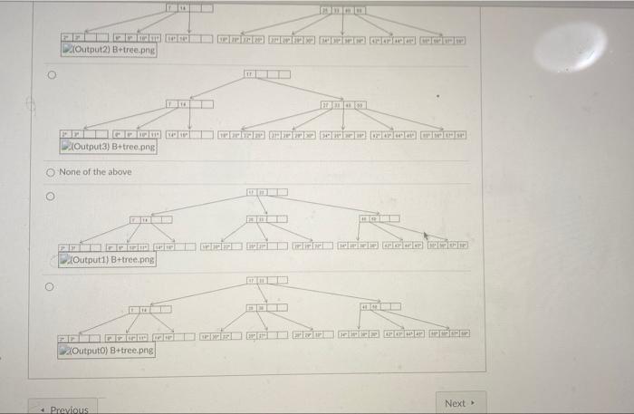 Solved to? Question 19 6 pts Consider the following B+ tree. | Chegg.com