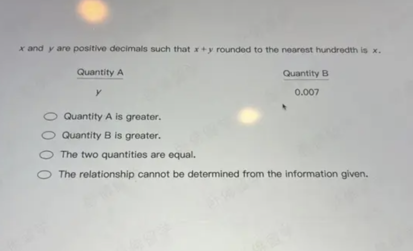 Solved x and y are positive decimals such that x+y rounded | Chegg.com