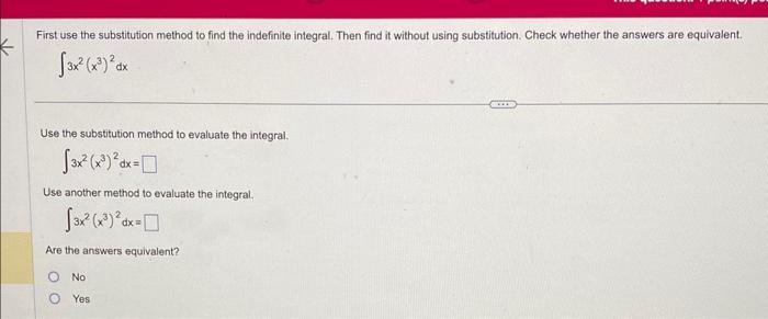Solved First use the substitution method to find the | Chegg.com