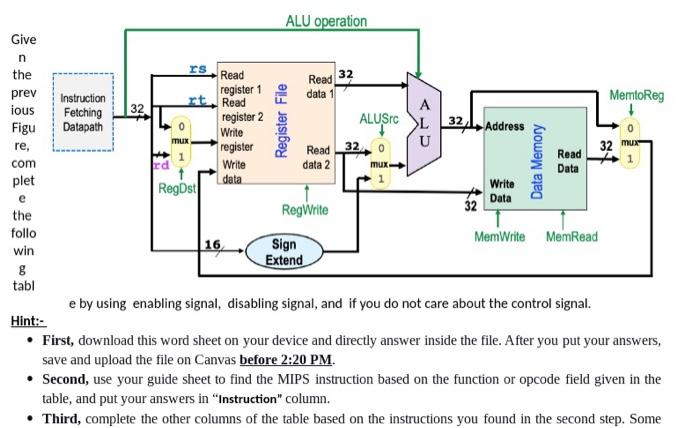 Solved - Second, use your guide sheet to find the MIPS | Chegg.com