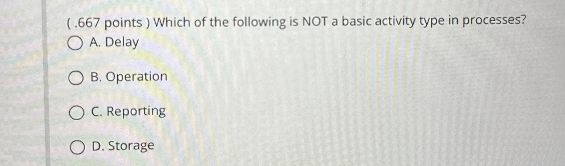 Solved ( .667 ﻿points ) ﻿Which of the following is NOT a | Chegg.com