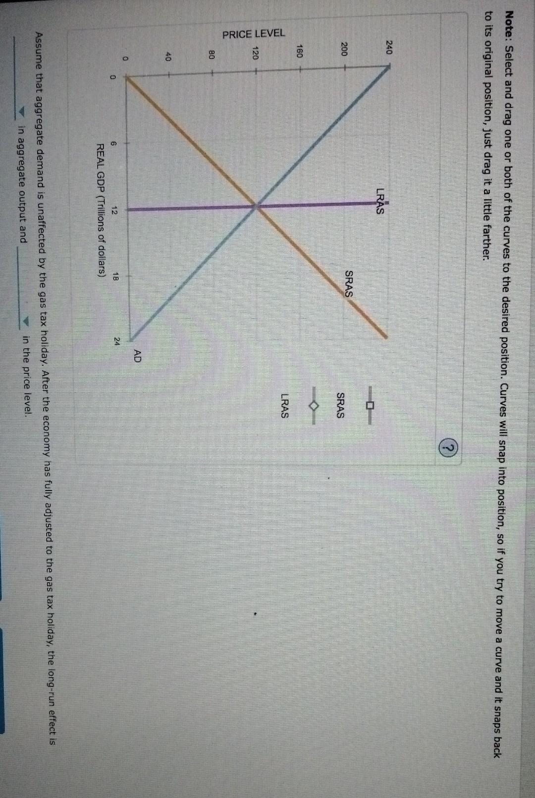 Solved Which of the following would shift the SRAS curve to | Chegg.com