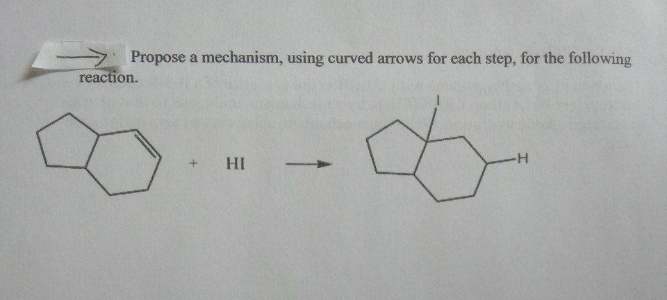 Solved Propose a mechanism, using curved arrows for each | Chegg.com