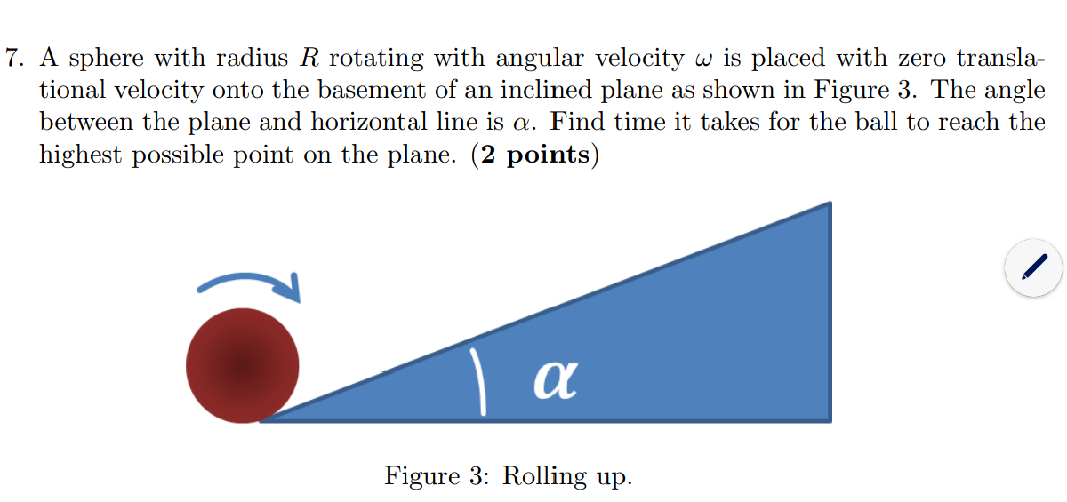 Solved A sphere with radius R rotating with angular velocity | Chegg.com
