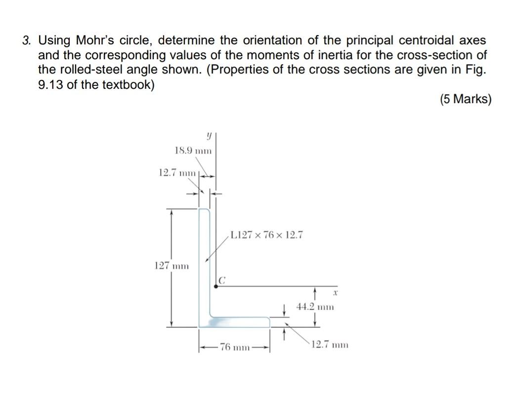 Solved 3. Using Mohr's circle, determine the orientation of | Chegg.com Solved 3. Using Mohr's circle, determine the orientation of | Chegg.com