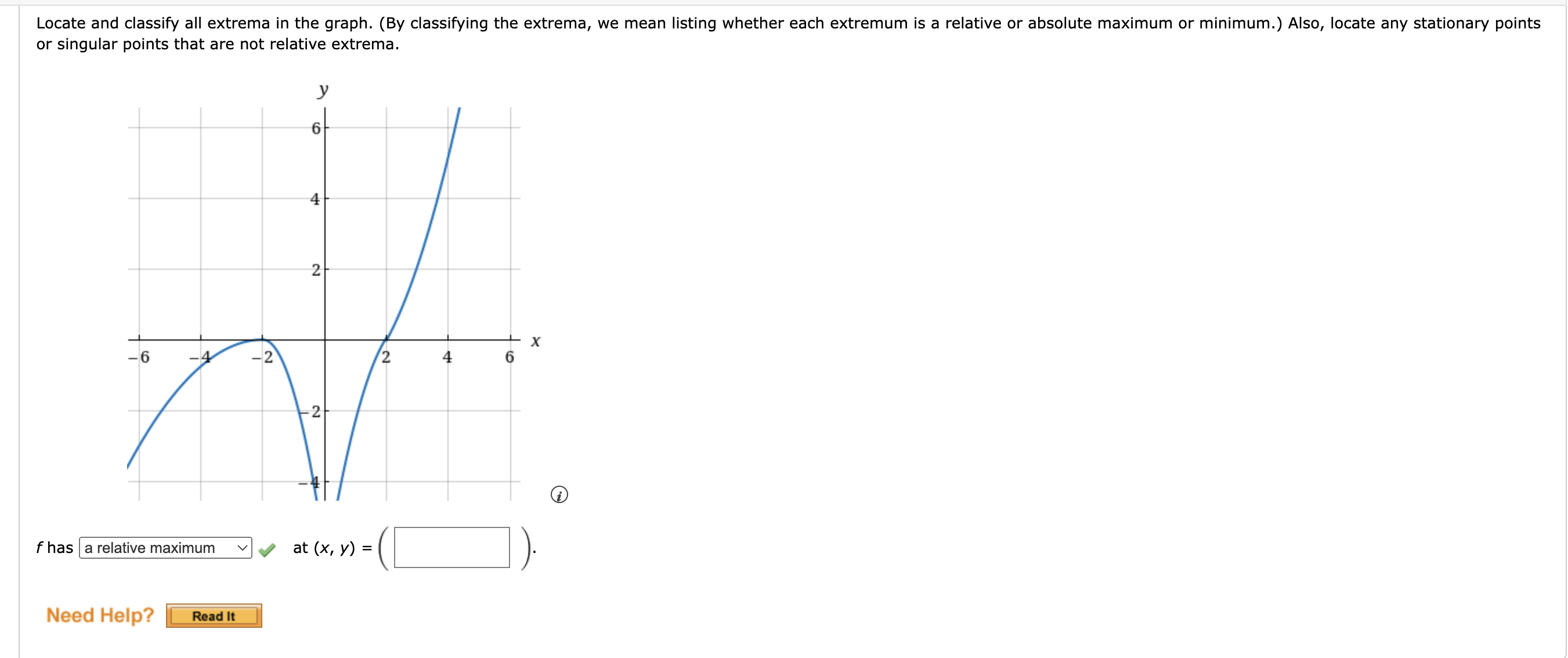 Solved Locate and classify all extrema in the graph. (By | Chegg.com