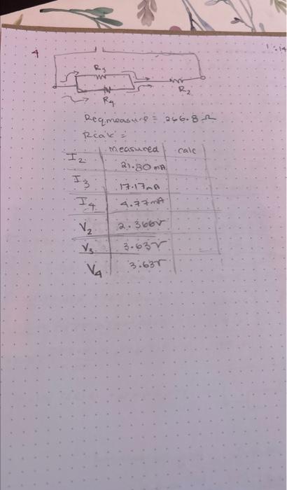 Solved how do we calculate I2, I3, I4, V2,V3,V4?? they need | Chegg.com
