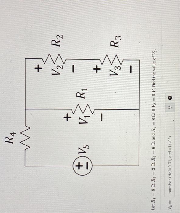 Solved Let R1=8Ω,R2=2Ω,R3=6Ω, and R4=8Ω. If VS=9 V. Find the | Chegg.com