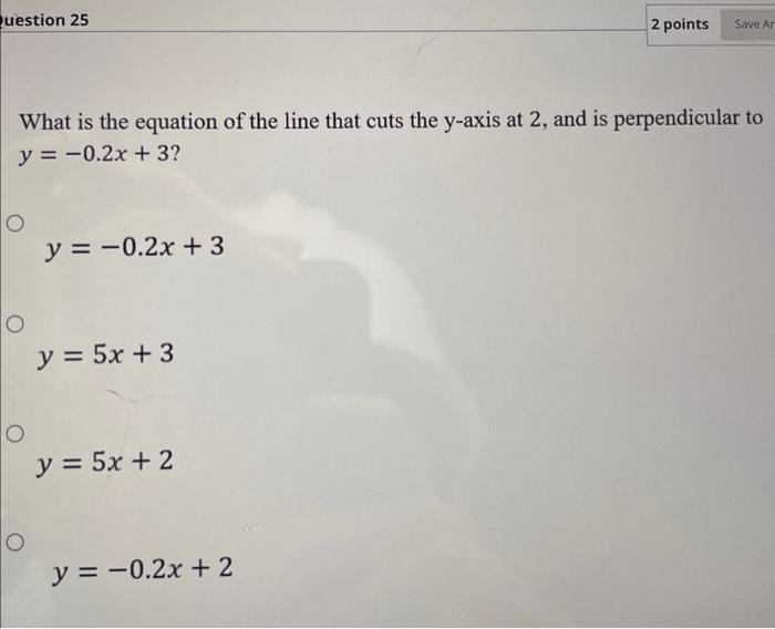 Solved What is the equation of the line that cuts the y-axis | Chegg.com