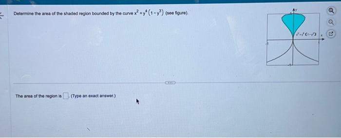 Solved Determine the area of the shaded region bounded by | Chegg.com