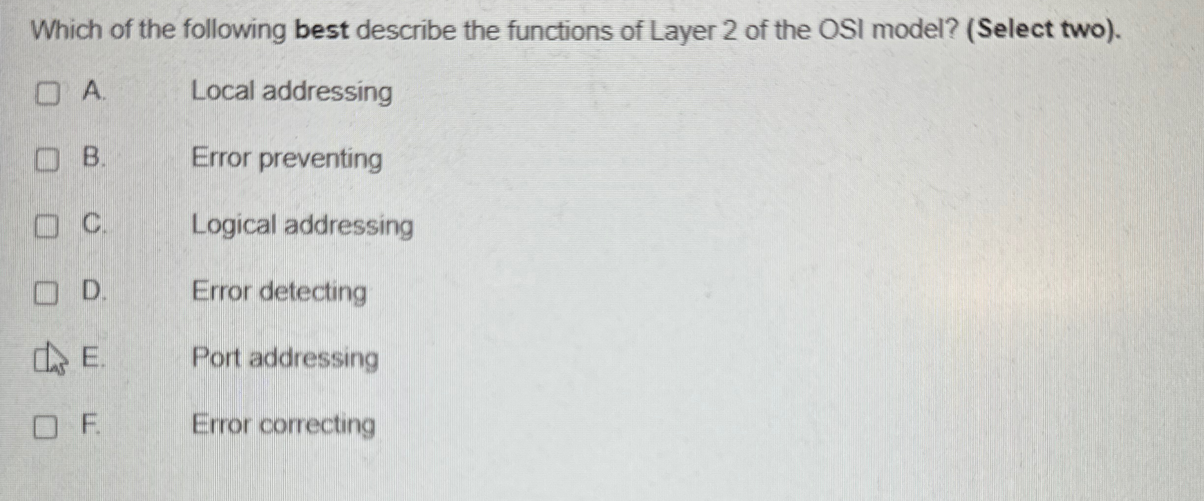 Solved Which of the following best describe the functions of | Chegg.com