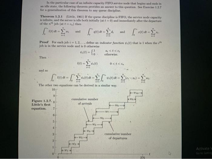 Solved In the particular case of an infinite capacity FIFO | Chegg.com