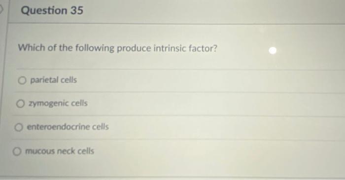 Solved Question 35 Which of the following produce intrinsic | Chegg.com