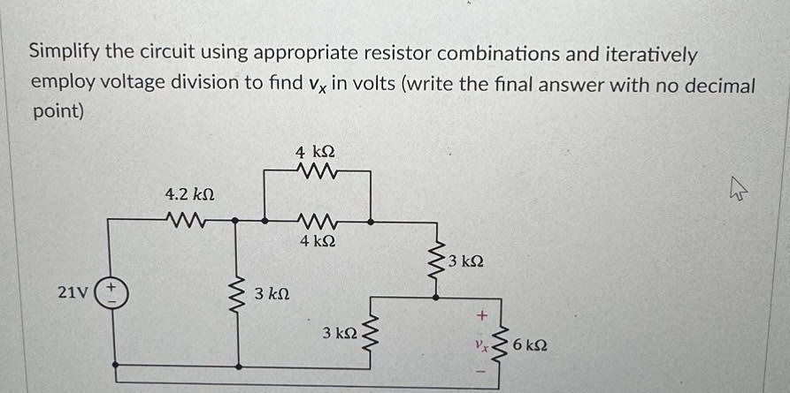 Solved Simplify the circuit using appropriate resistor | Chegg.com